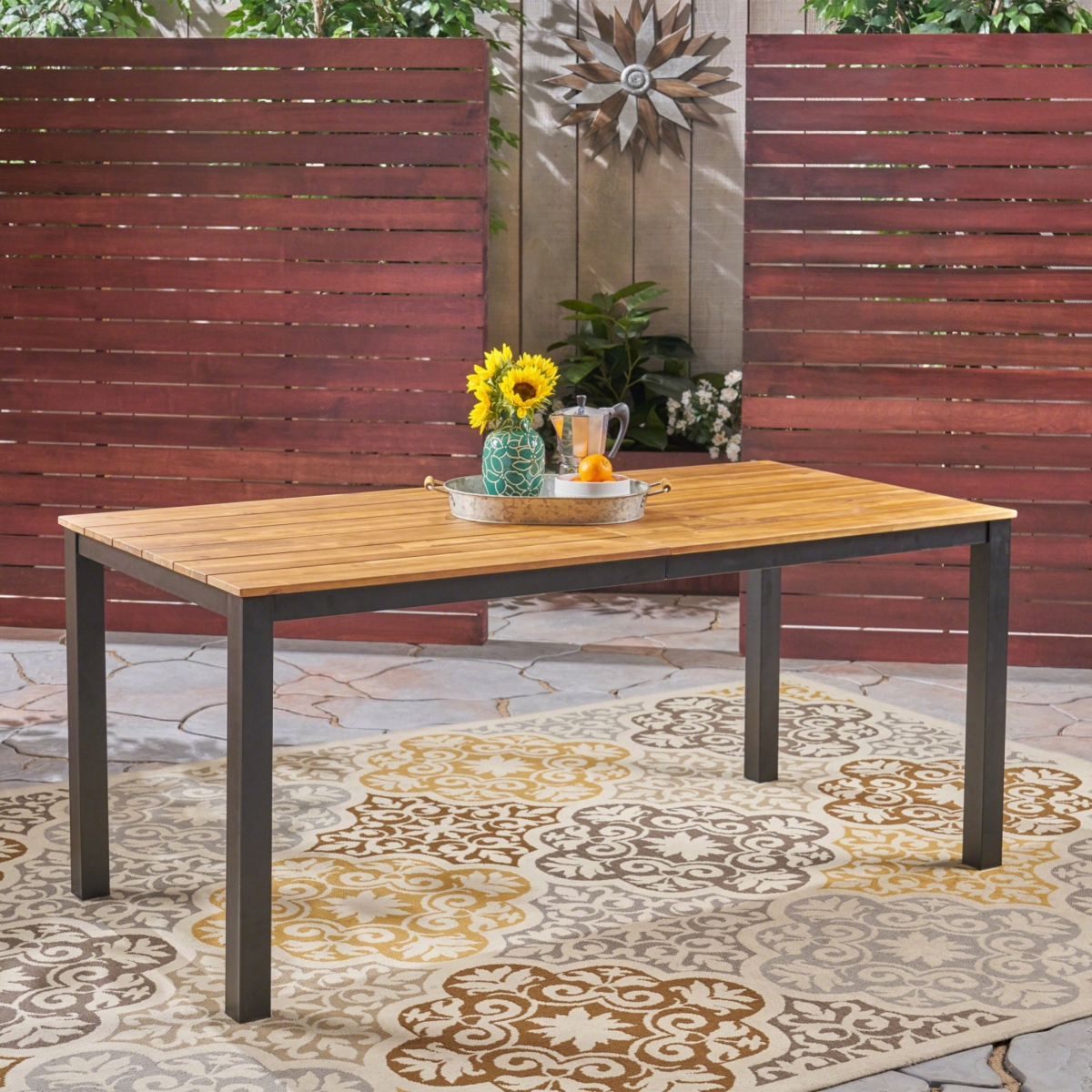 Click here for Streamdale Lisa 70" Acacia Wood Slatted Outdo... prices