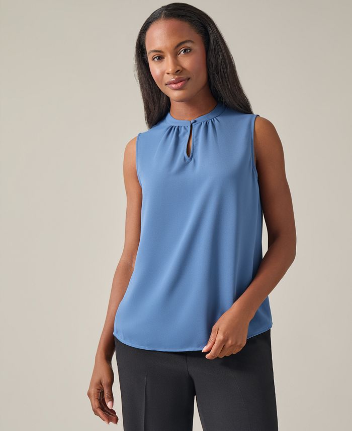 Kasper Women's Sleeveless Keyhole Blouse - Macy's