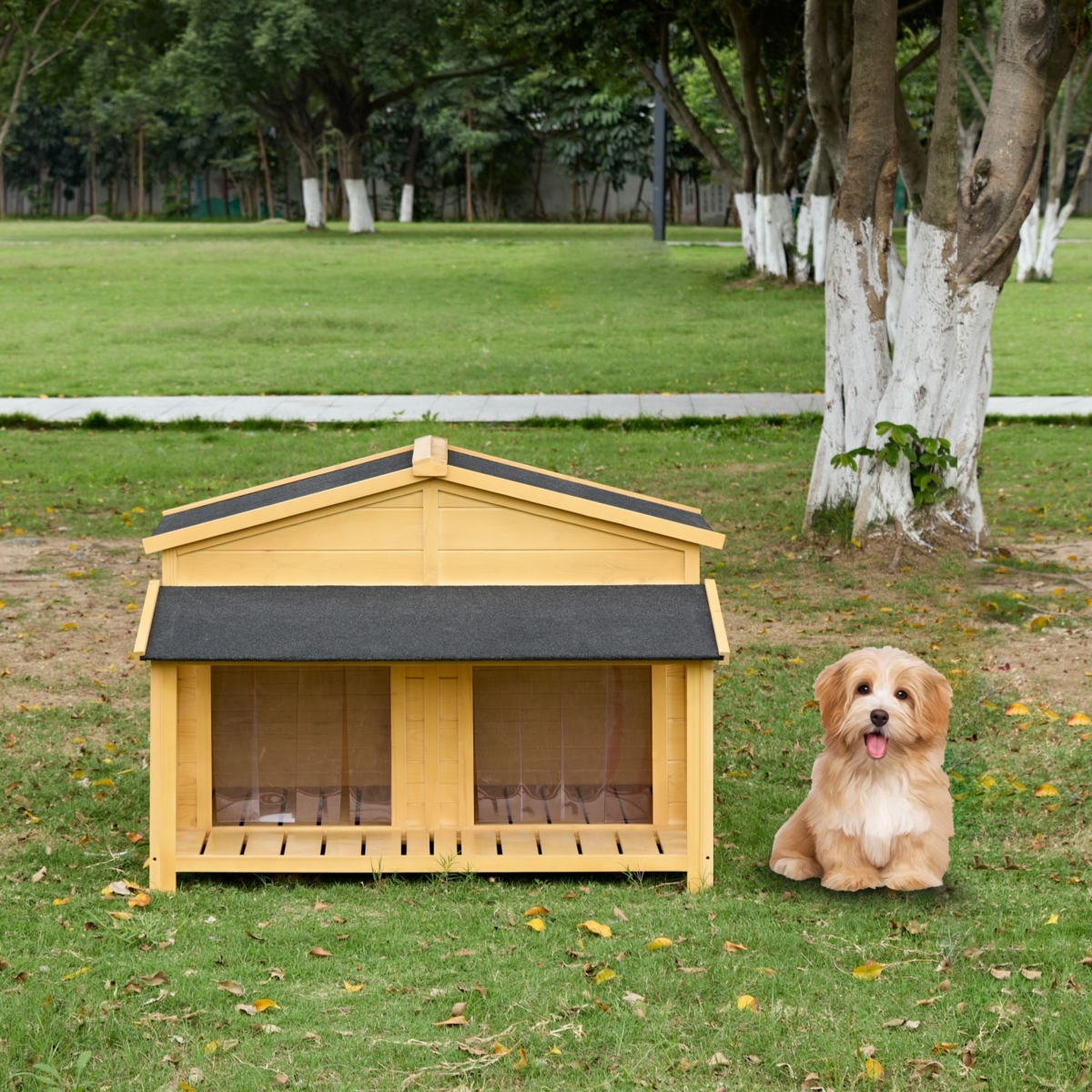 Click here for Streamdale Exquisite Porch Dog House Waterproof  E... prices