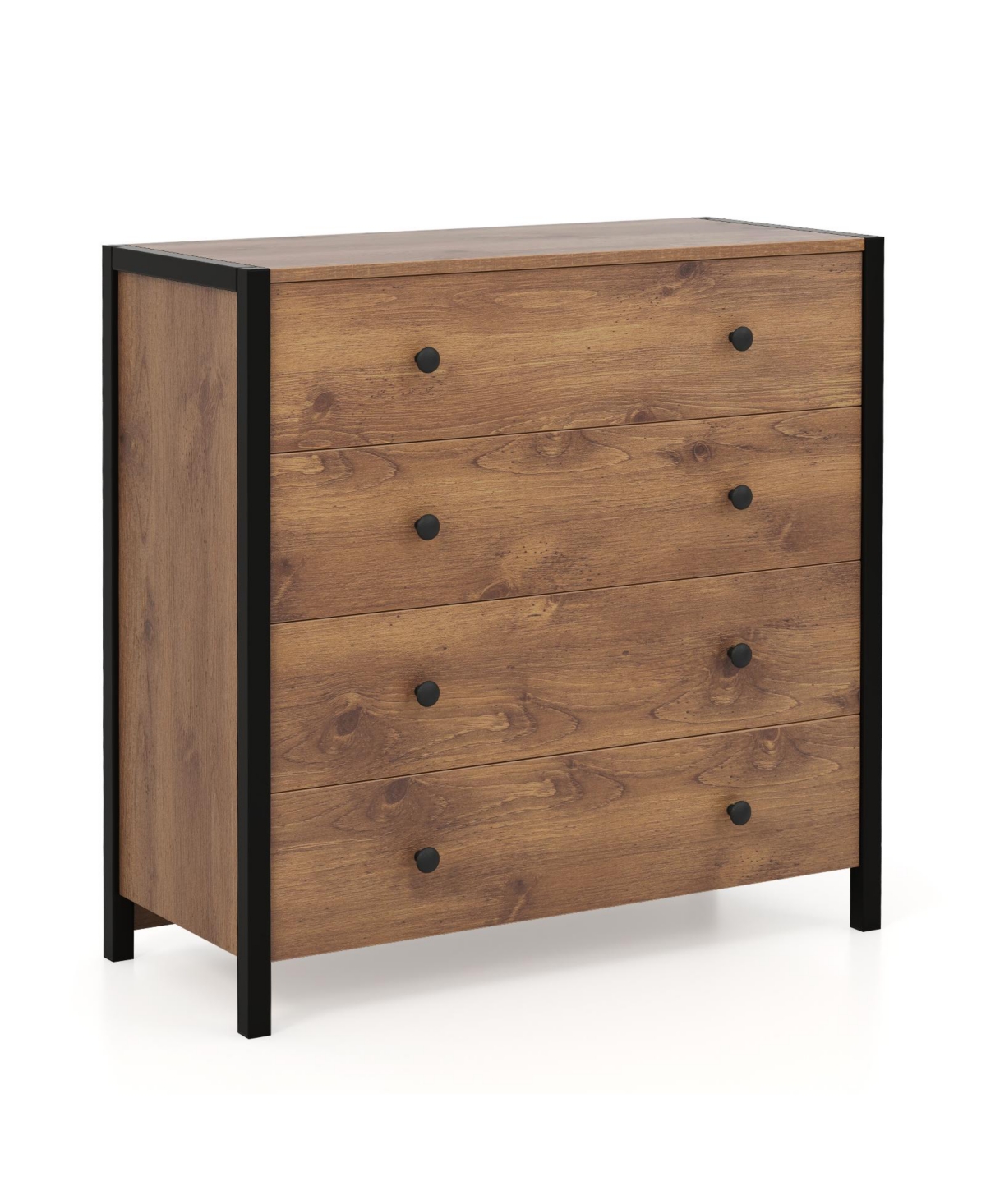Click here for Slickblue 4-Drawer Dresser Modern Wooden Chest of... prices