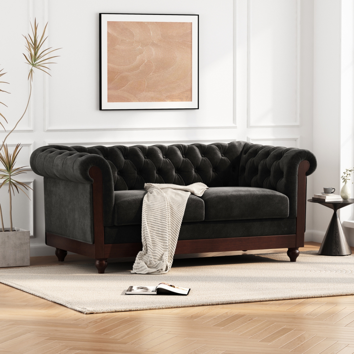 Click here for Streamdale Furniture 59 Velvet Loveseat Sturdy Pin... prices