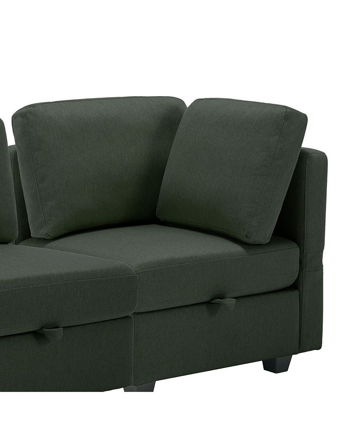 Simplie Fun Modular Sectional Sofa with Storage & Adjustable Backs - Macy's