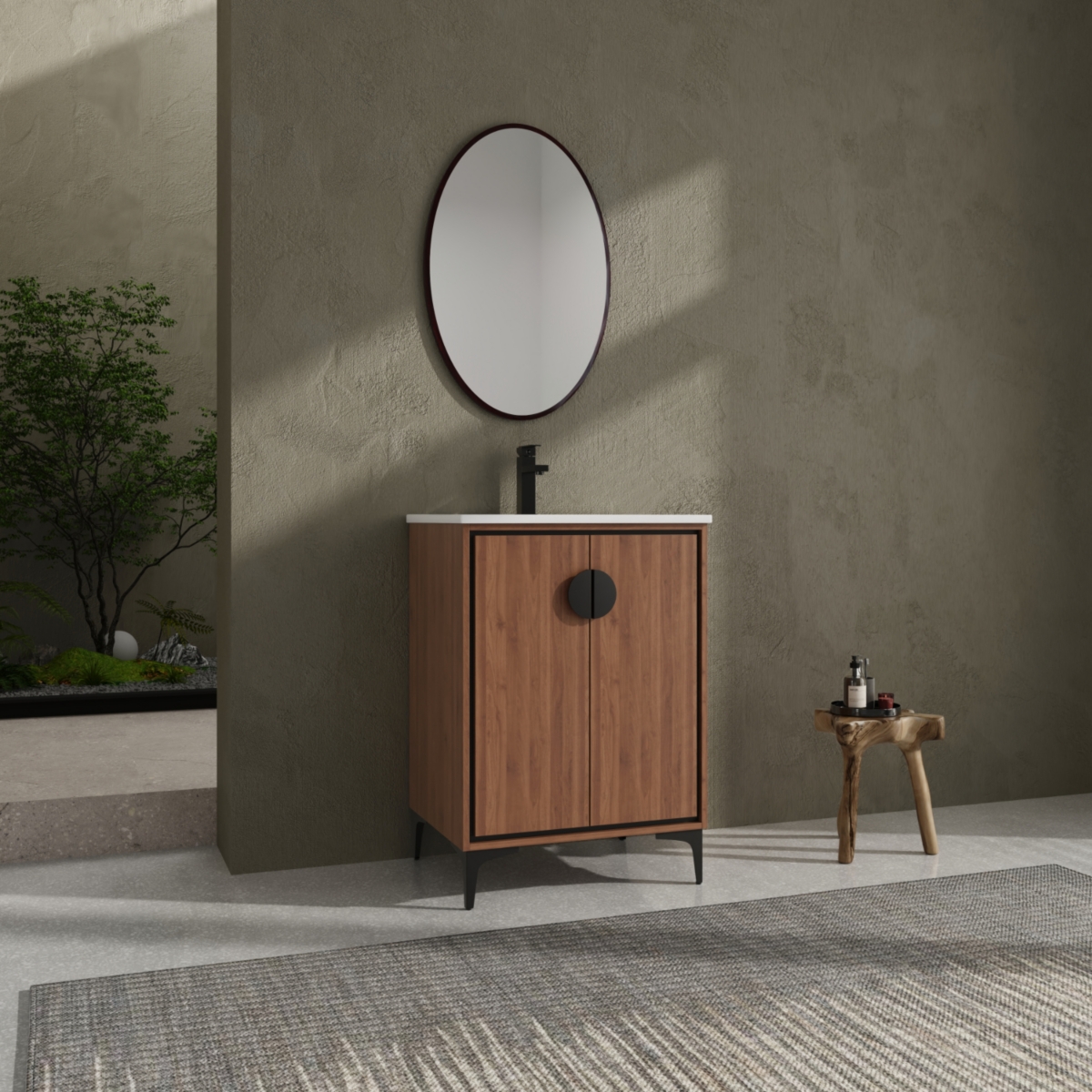 Click here for Streamdale 24" Modern Bathroom Vanity with Si... prices