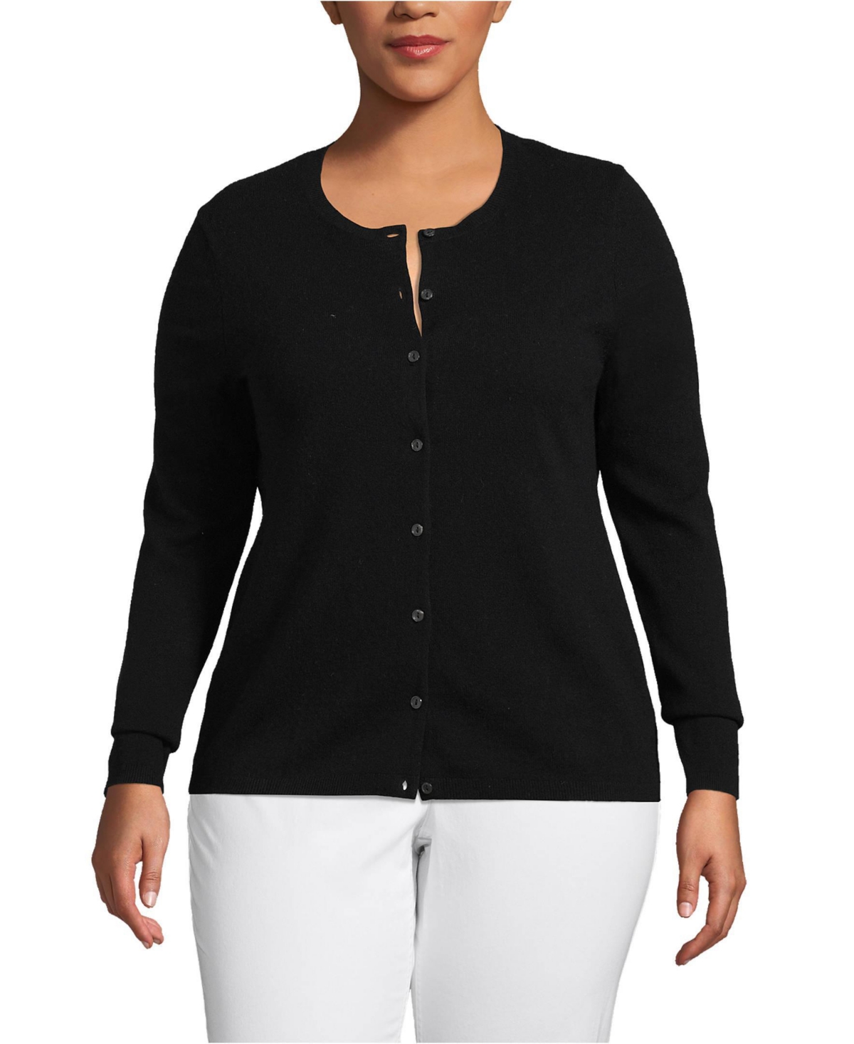 Click here for Lands End Womens Plus Size Cashmere Cardigan Sweat... prices