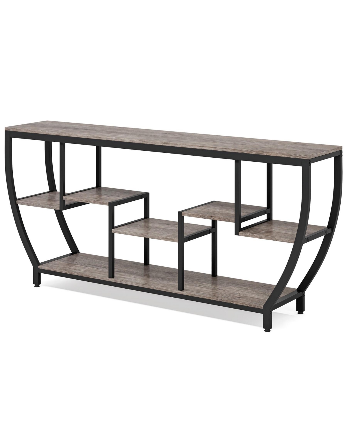 Click here for Tribesigns 70.9 Inch Long Sofa Table with Shelves... prices