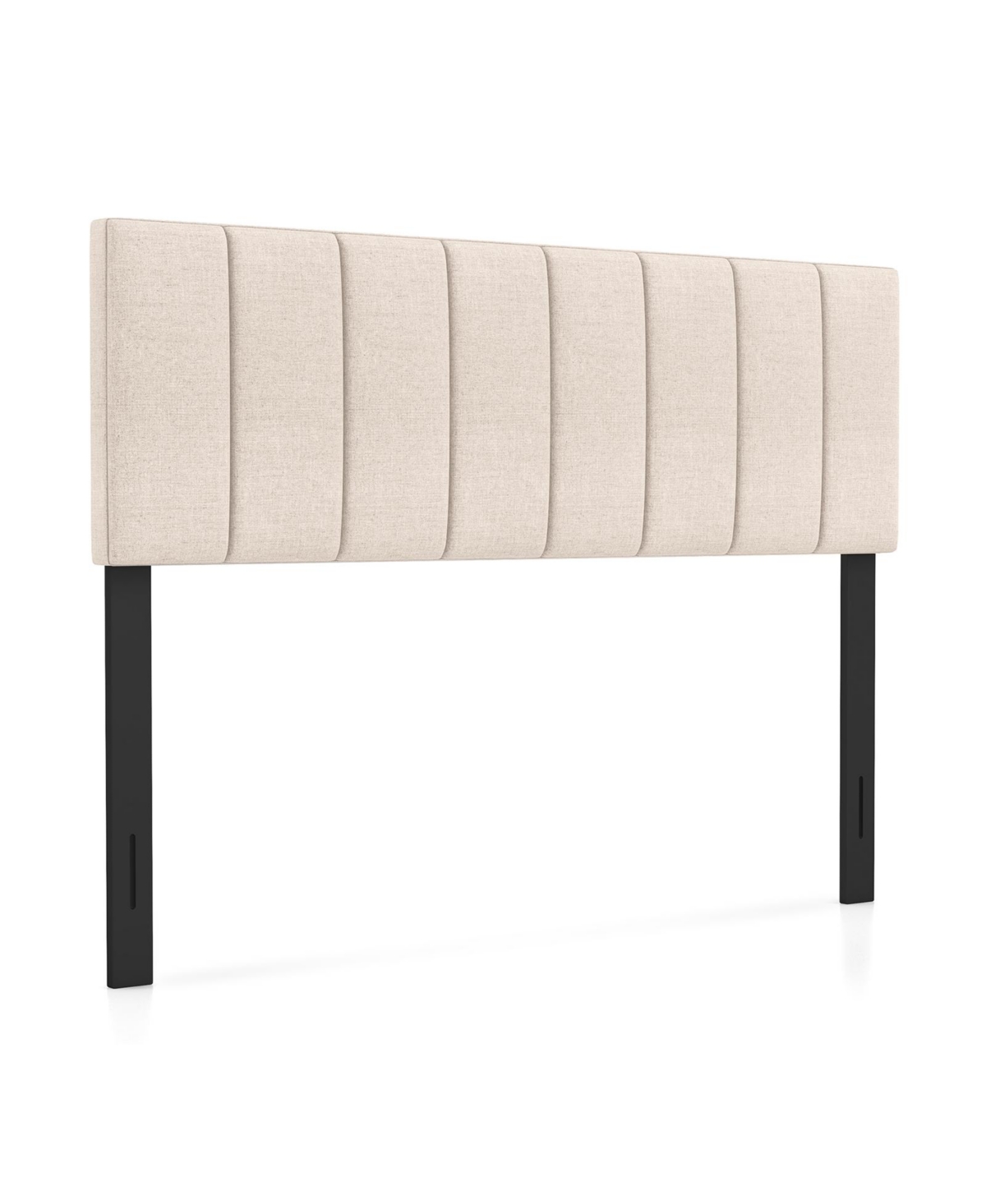 Click here for Slickblue Linen Upholstered Headboard with Solid W... prices