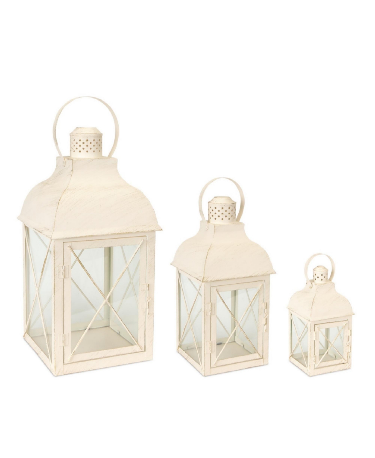 Click here for Set of 3 Metal Lanterns for Stylish Home Decor - W... prices