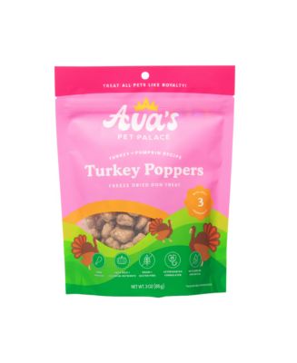 Ava's Pet Palace Freeze-Dried Turkey Poppers Dog Treats – Healthy, Low ...