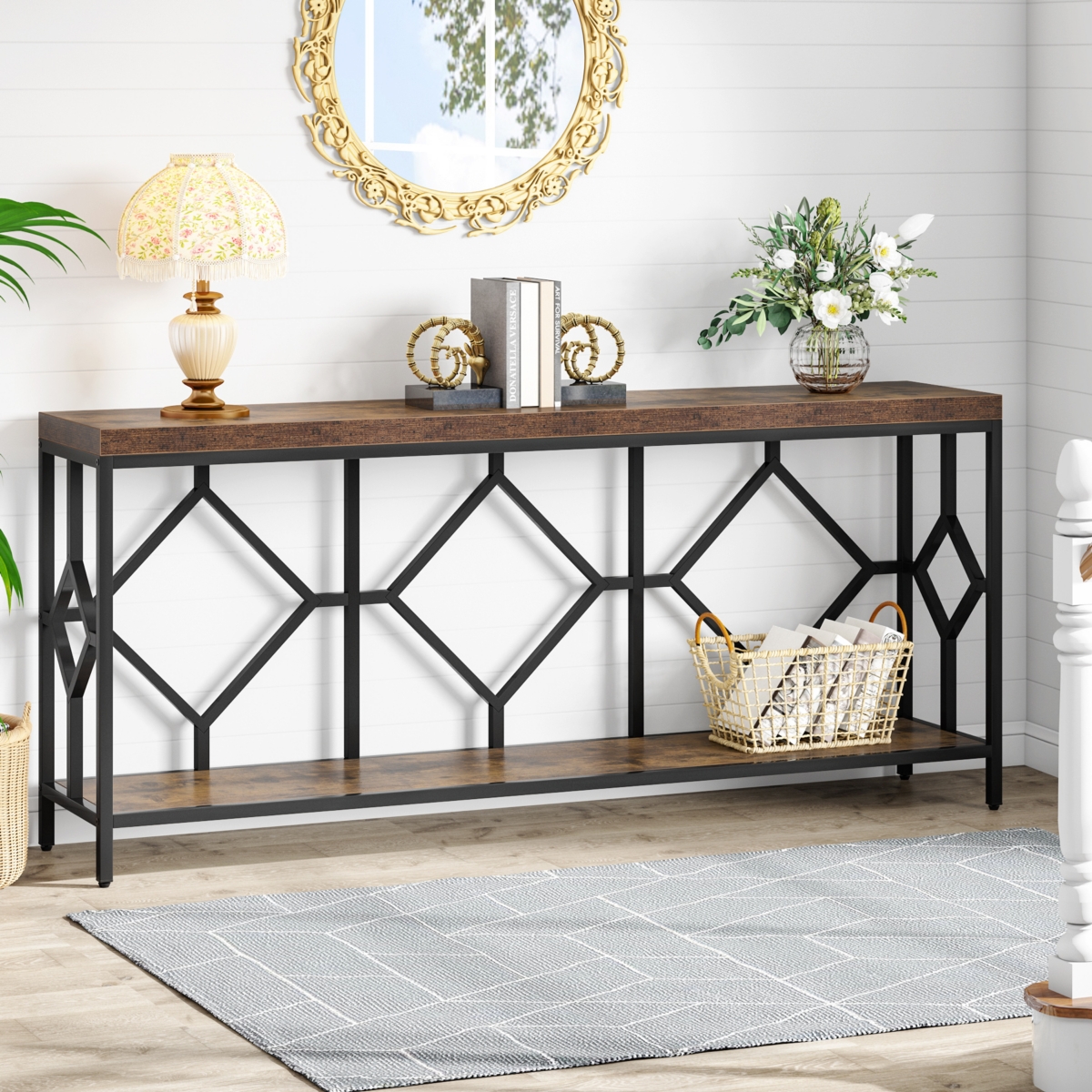 Click here for Tribesigns 71 Inch Extra Long Sofa Table  Narrow L... prices