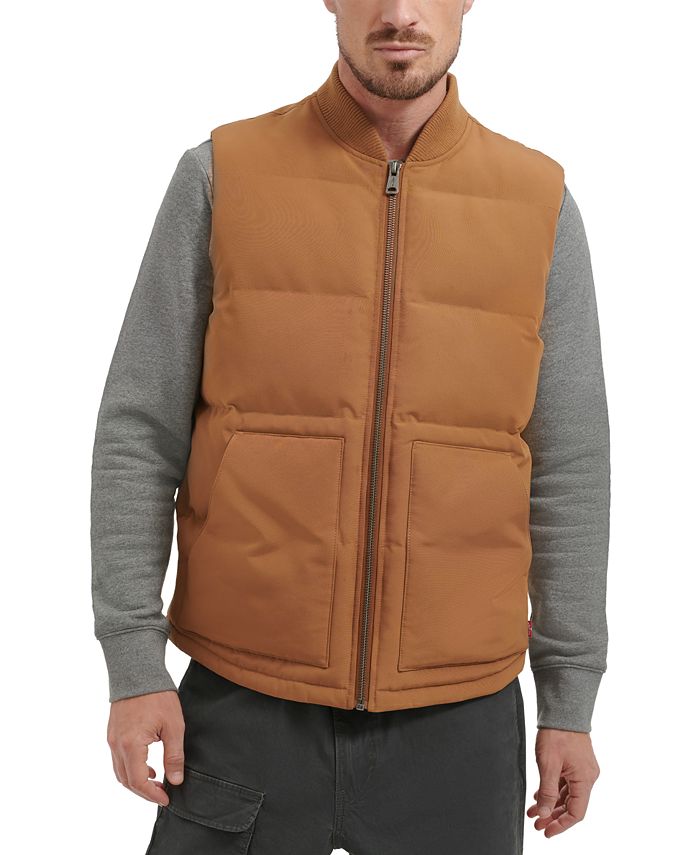 Levi's Men's Solid-Color Insulated Utility Vest - Macy's