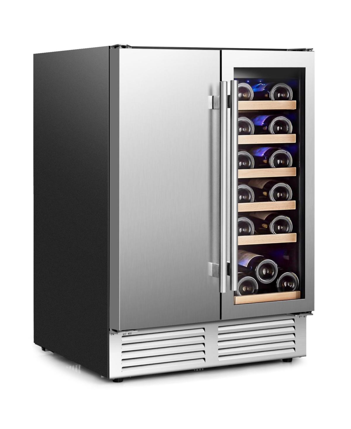Click here for Sugift 2-in-1 Beverage and Wine Cooler with Indepe... prices