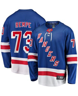 Fanatics Men's Matt Rempe Blue New York Rangers Home Breakaway Jersey ...