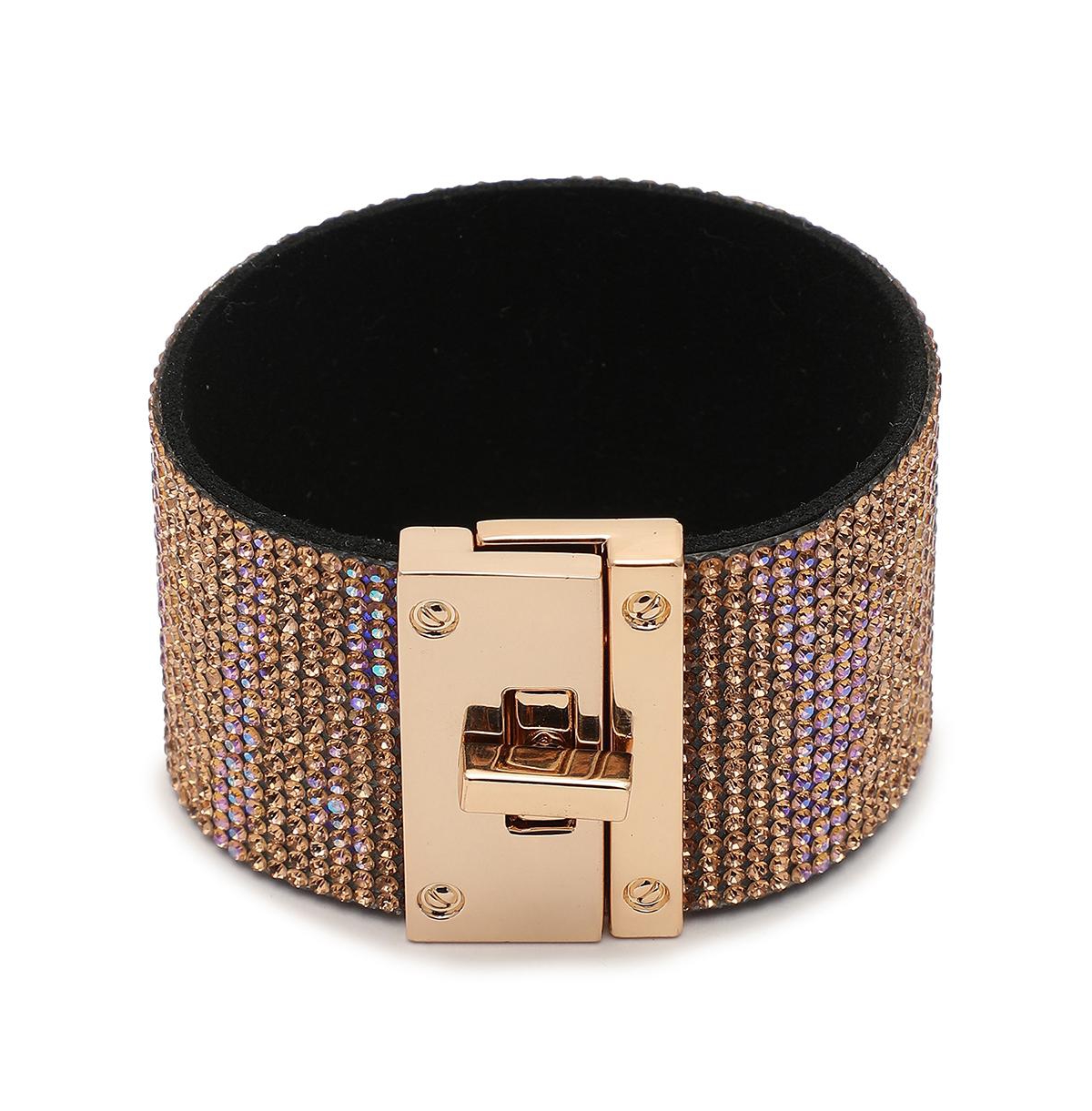 Click here for Sohi Womens Bling Statement Bracelet - Gold prices