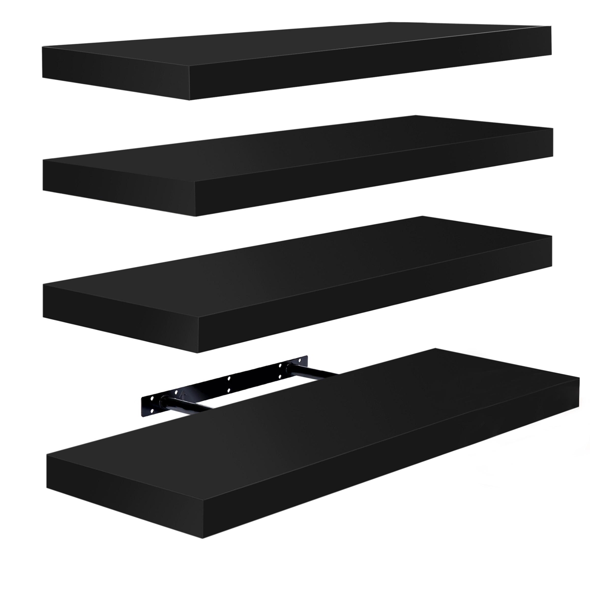Click here for Sorbus 24 x 9 Inch 4 Pack Wall Mounted Floating Wo... prices