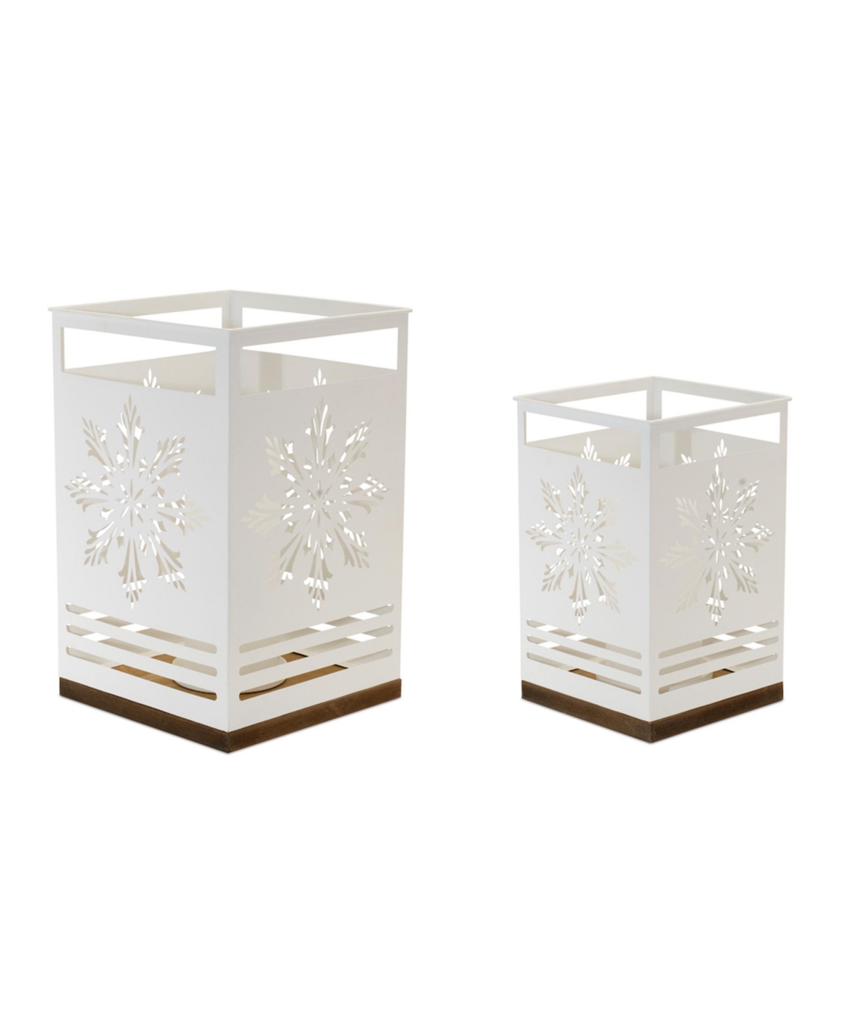 Click here for Slickblue Snowflake Candle Holders for Elegant Win... prices