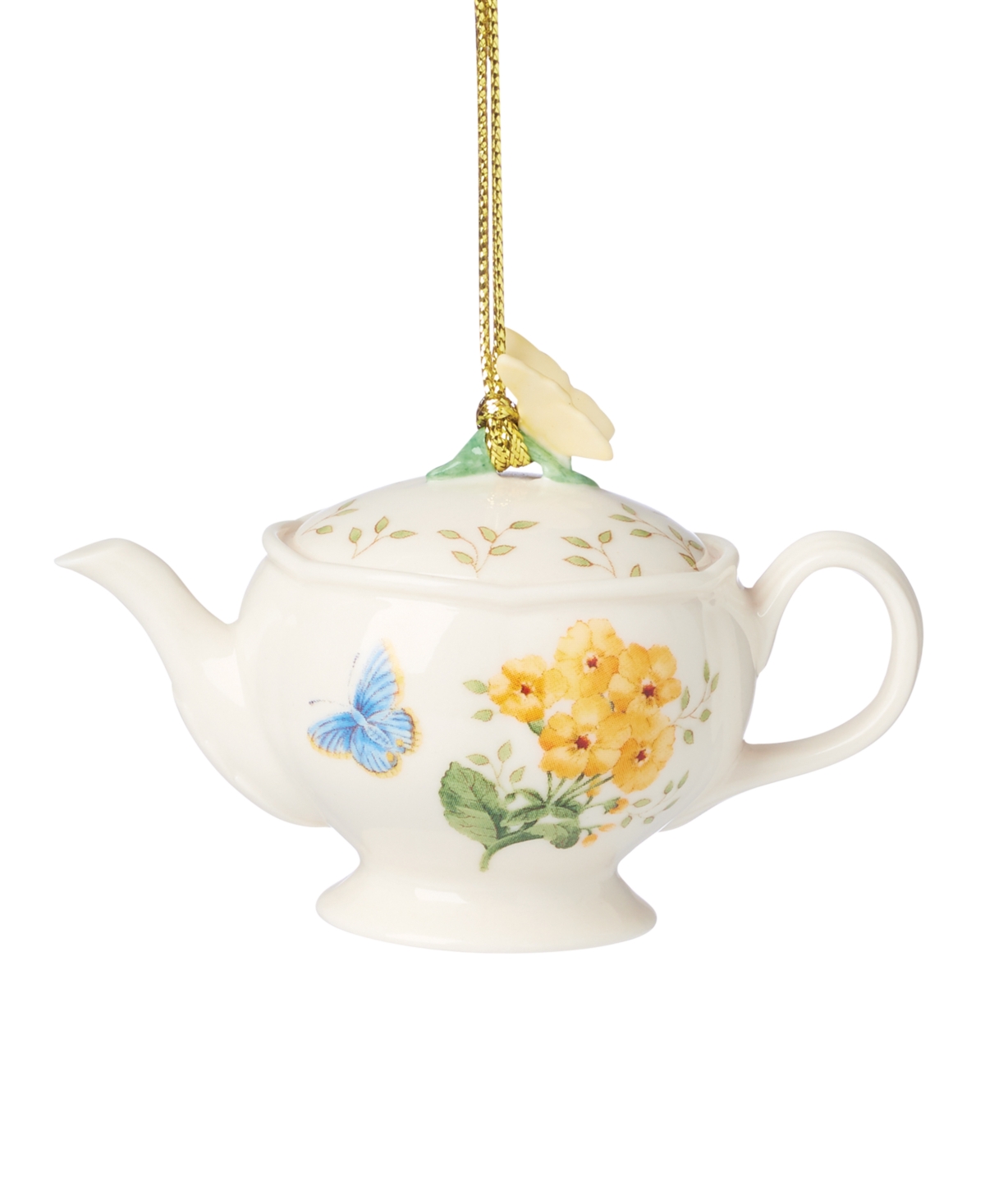 Click here for Lenox Butterfly Meadow Teapot Ornament - Ivory prices