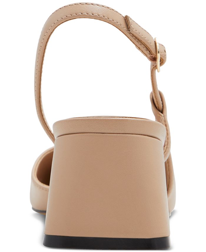 ALDO Women's Bialle Cap-Toe Block Heel Slingback Sandals - Macy's