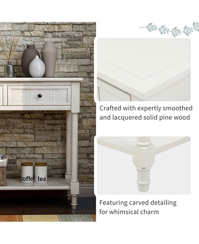 Simplie Fun Daisy Series Console Table Traditional Design With Two ...