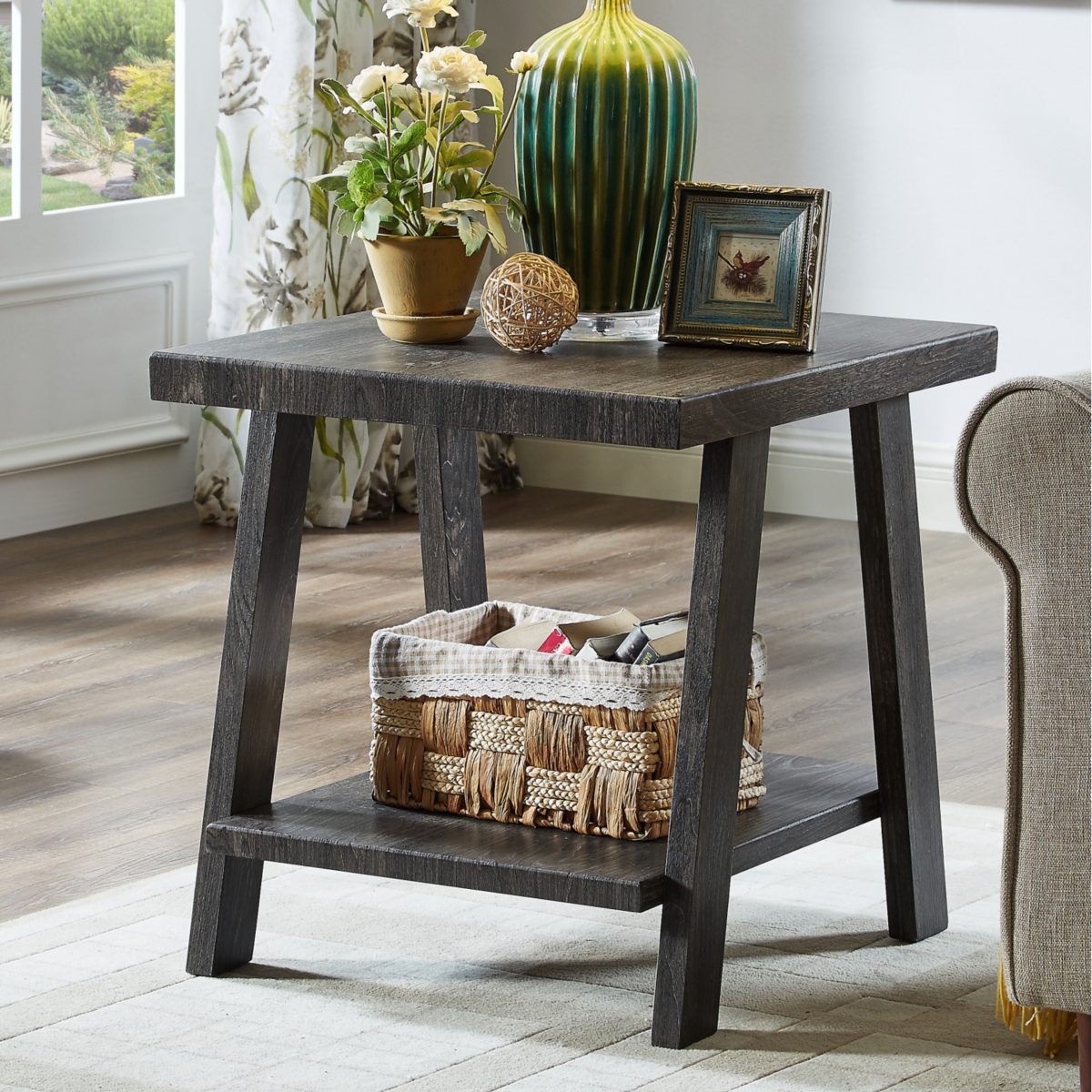 Click here for Streamdale Furniture Replicated Wood Shelf End Tab... prices