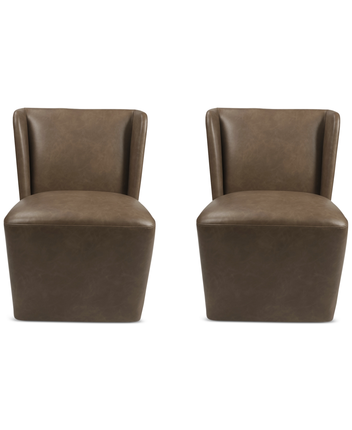 Click here for Seham 2-Pc. Faux Leather Dining Chair Set  Created... prices