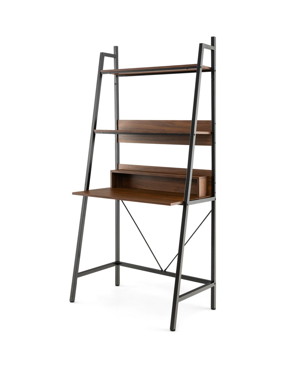Click here for 71in High Freestanding Laptop Desk with Open Shelv... prices
