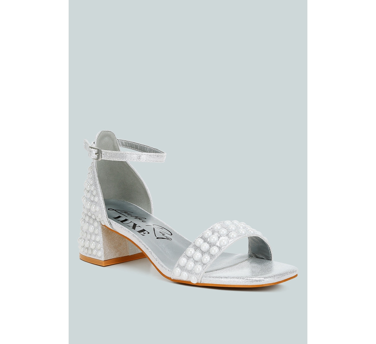 Click here for Nocturnal Rhinestone Embellished Shimmer Sandals -... prices