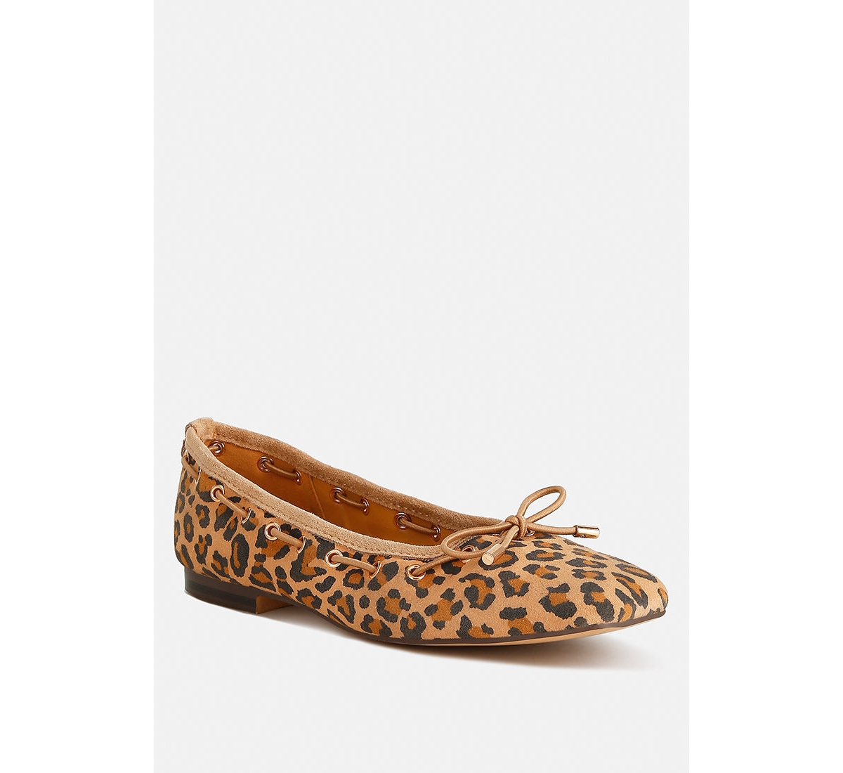 Click here for Darlow Drawstring Bow Ballerinas - Brown prices