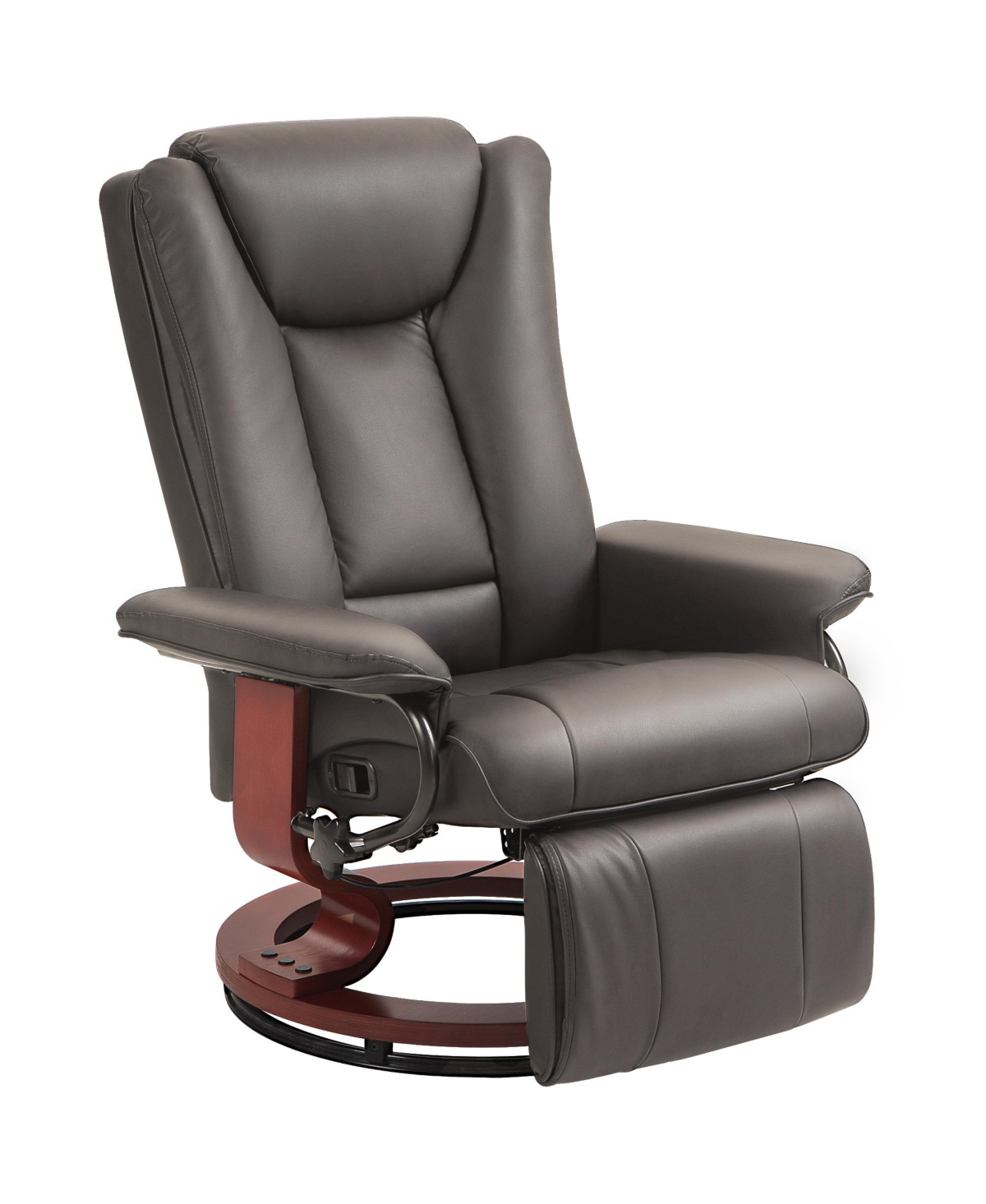 Click here for Homcom Swivel Recliner Chair w/ Footrest  Pu Leath... prices