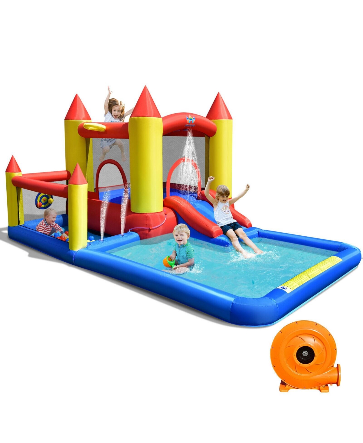 Click here for Sugift Inflatable Water Slide Castle Kids Bounce H... prices