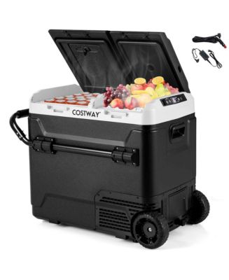 Dual Zone 12V Car Refrigerator 64QT Portable Compressor Fridge Freezer ...