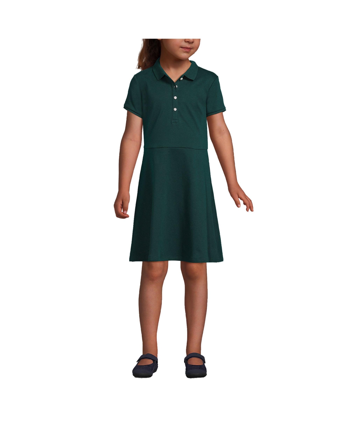 Click here for Lands End Big Girls Short Sleeve Interlock Polo Dr... prices
