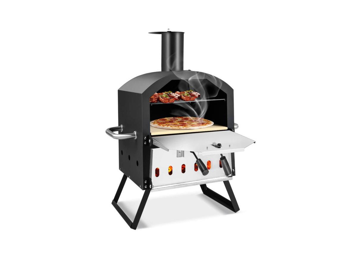 Click here for Slickblue Outdoor Pizza Oven with Anti-scalding Ha... prices