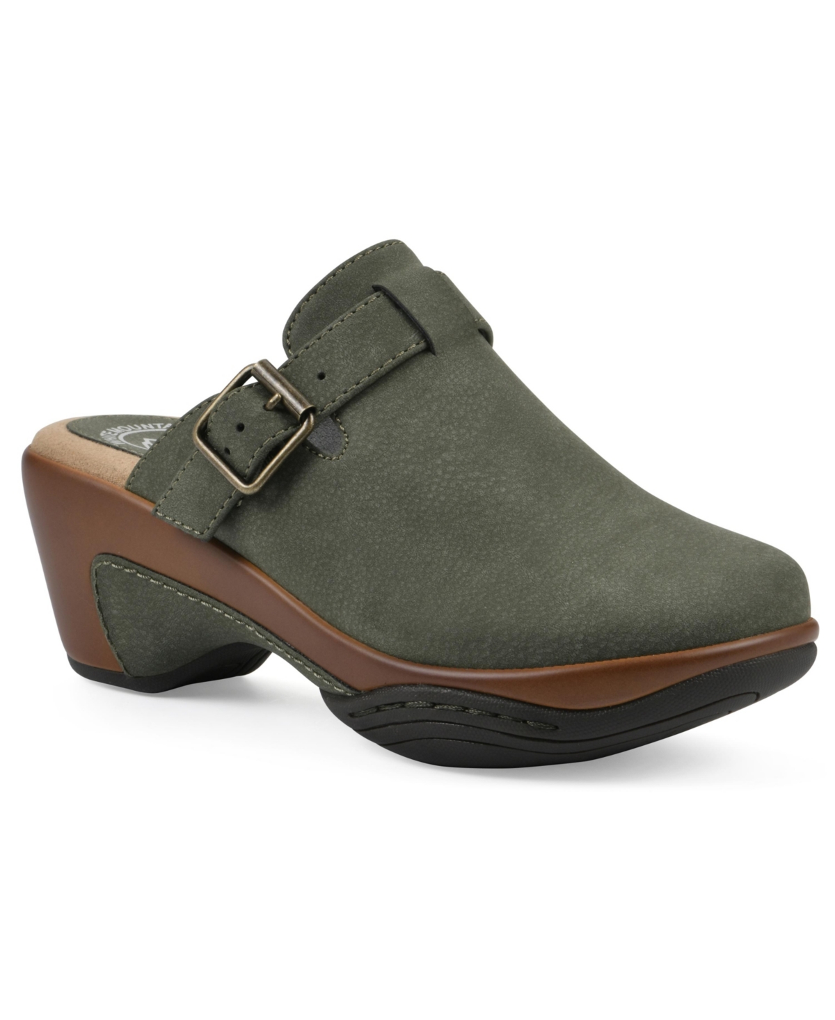 Click here for White Mountain Womens Viewed Slip-on Clogs - Olive prices