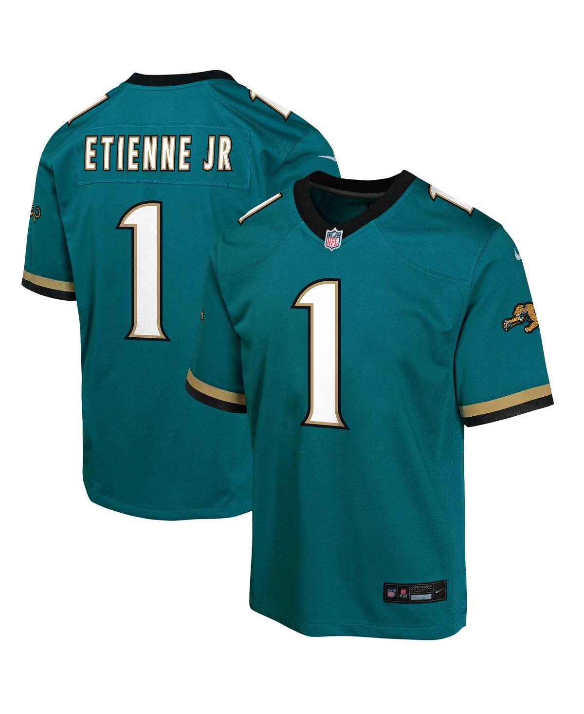 Click here for Nike Big Boys and Girls Travis Etienne Teal Jackso... prices