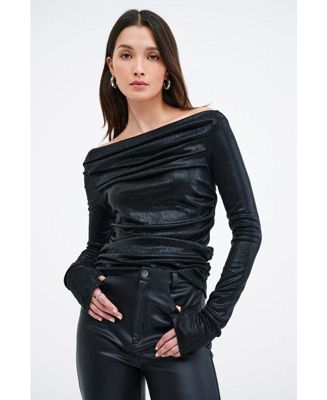 Marcella Women's Cooper Metallic Top - Macy's