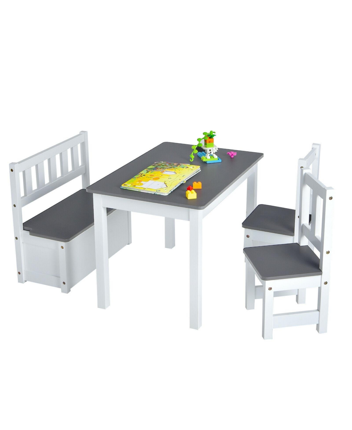 Click here for Slickblue 4 Pieces Kids Wooden Activity Table and... prices