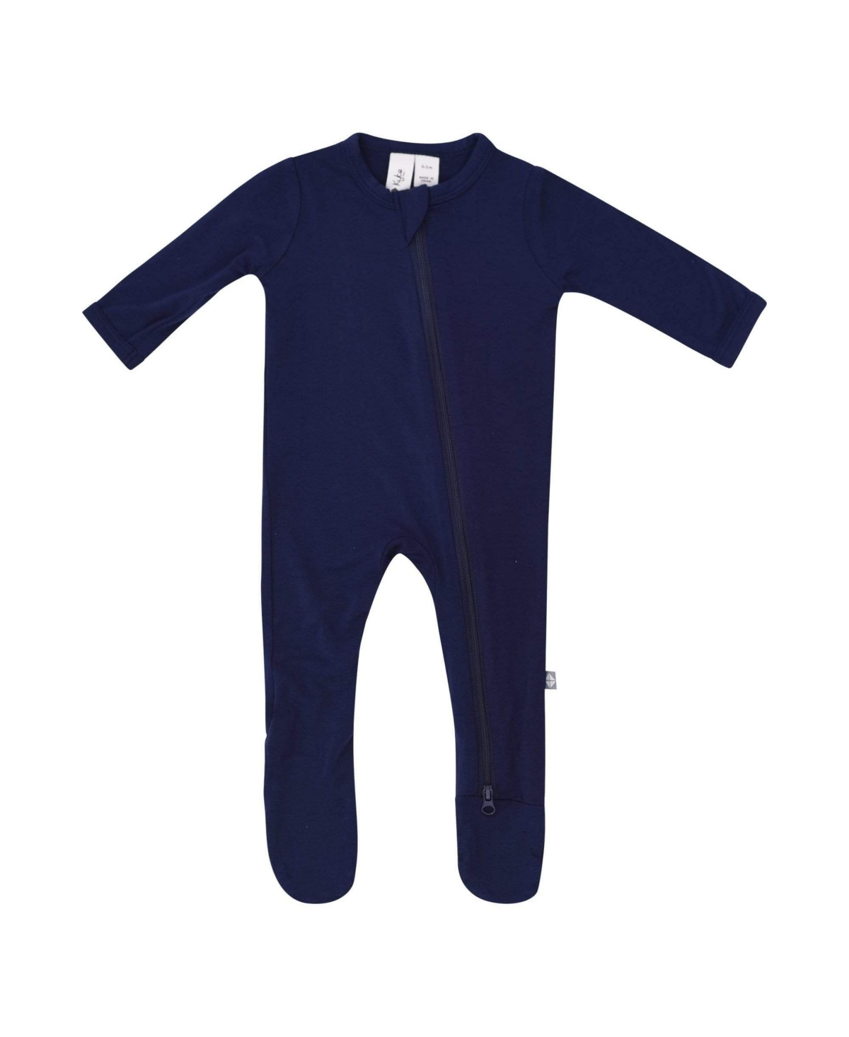 Click here for Kyte Baby Baby Boys Zippered Footie - Navy prices
