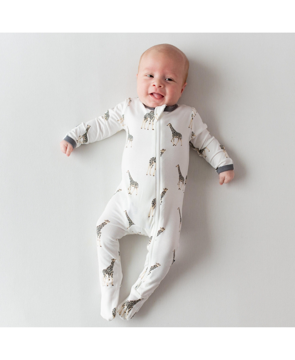 Click here for Kyte Baby Baby Boys Zippered Footie - Giraffe prices