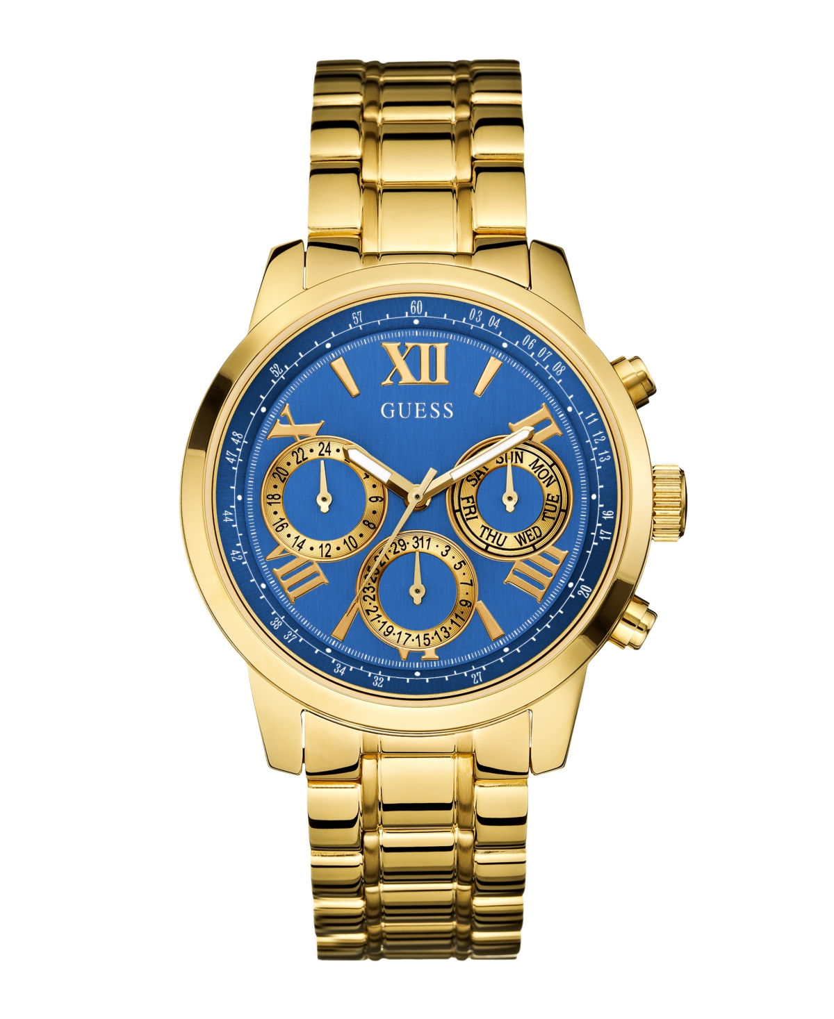 Click here for Guess Womens Multi-function Gold Tone Stainless St... prices