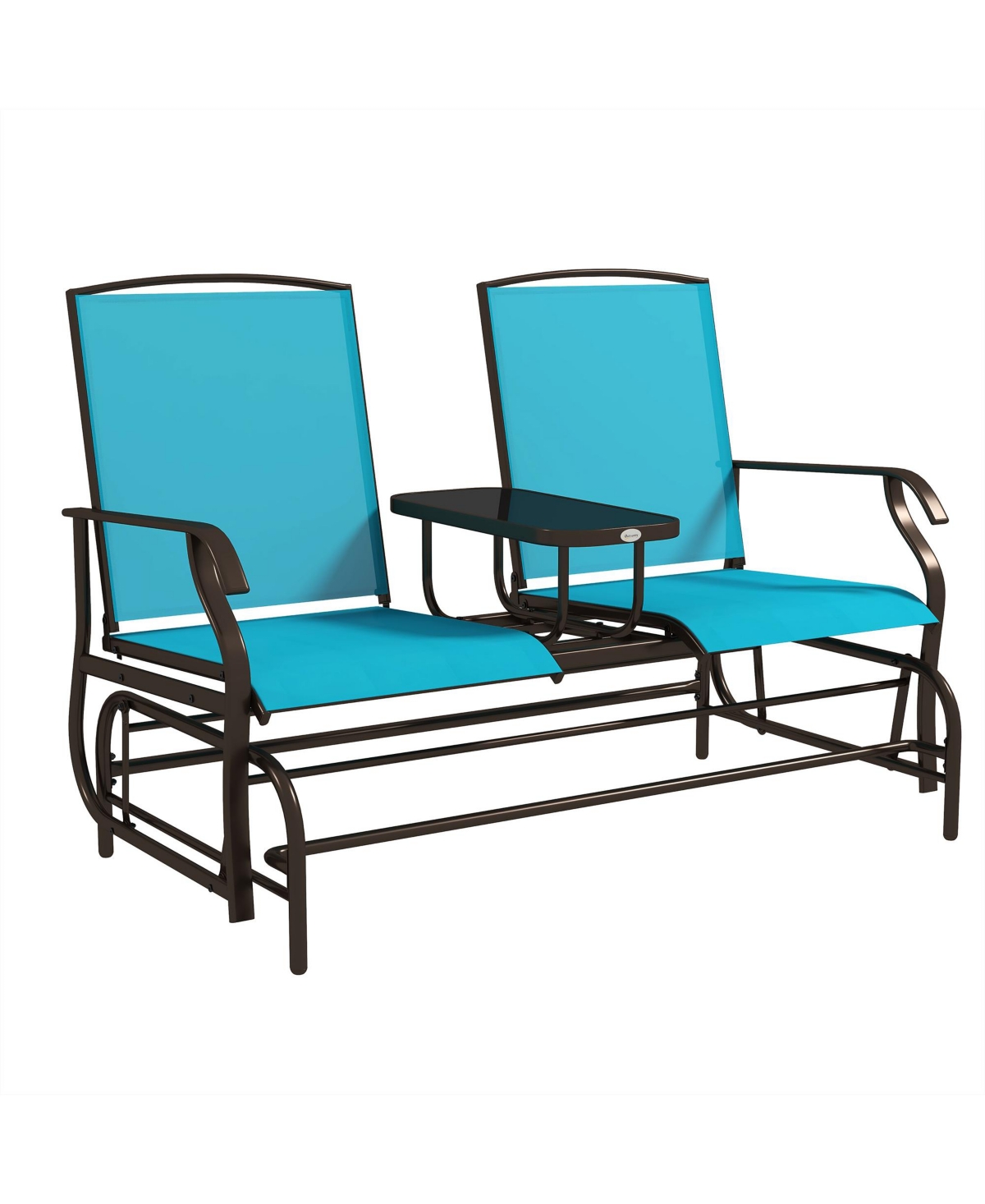 Click here for Outsunny 2-Person Outdoor Glider Bench with Center... prices