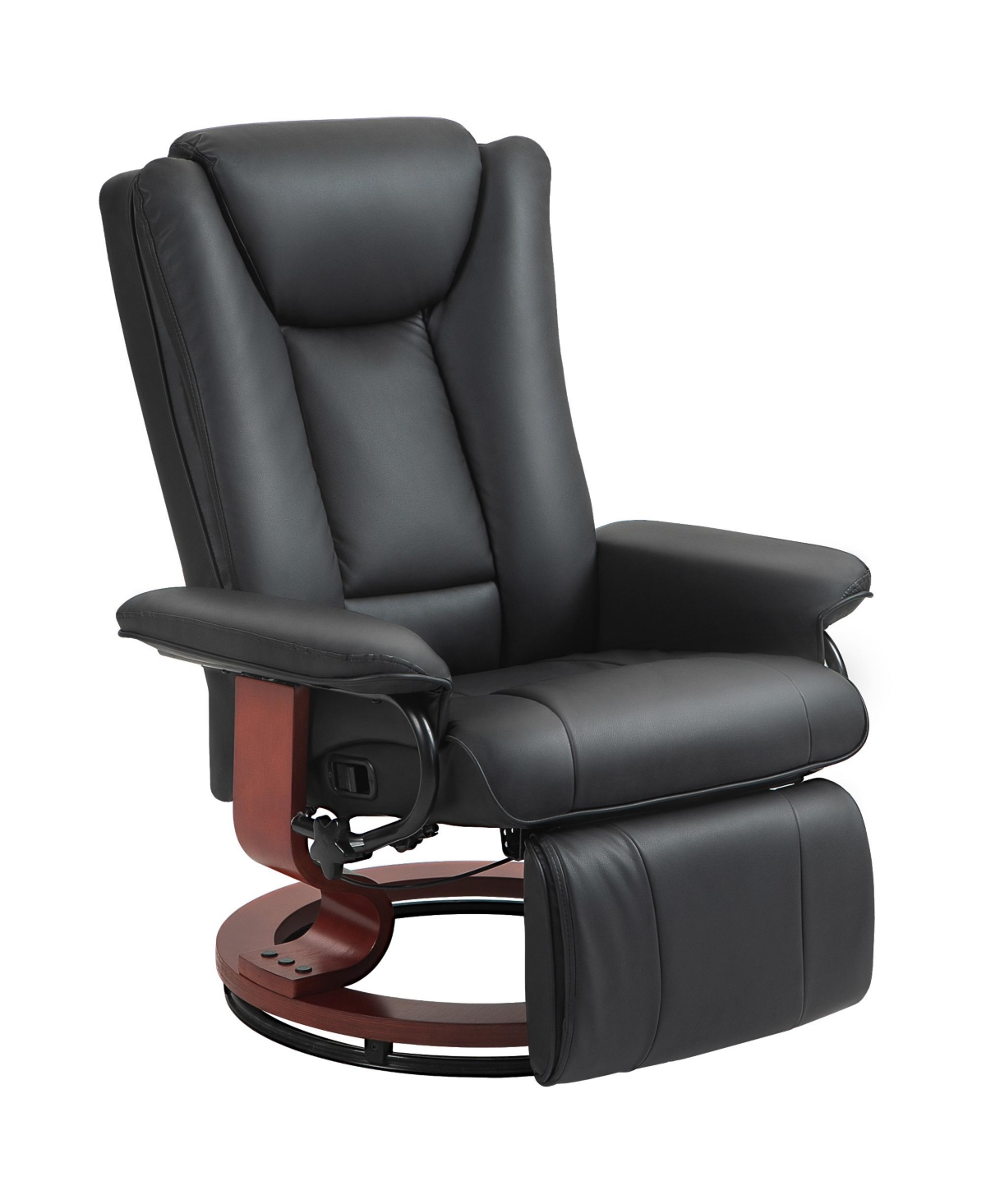 Click here for Homcom Swivel Recliner Chair w/ Footrest  Pu Leath... prices