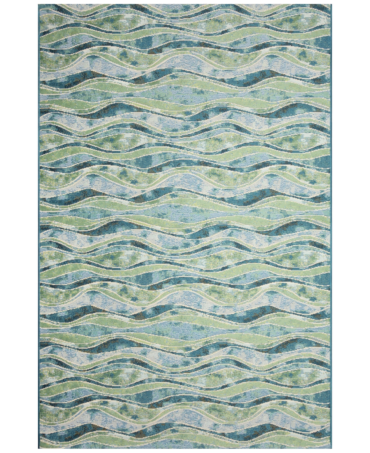 Click here for Liora Manne Marina Wave 66x94 Area Rug - Blue prices