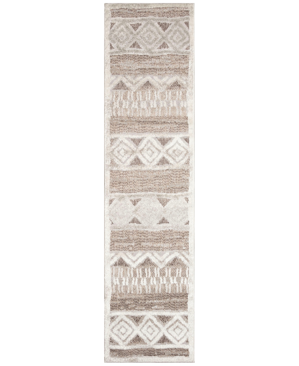 Click here for Liora Manne Napoli Diamond Stripe 111x76 Runner Ar... prices