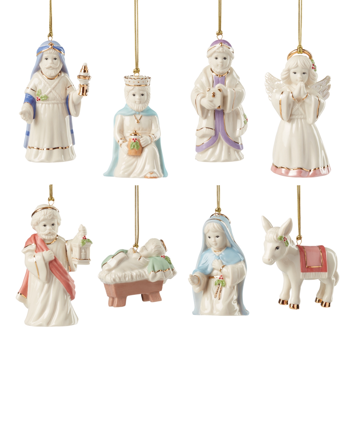 Click here for Lenox First Blessings Nativity 8 Piece Ornament Se... prices