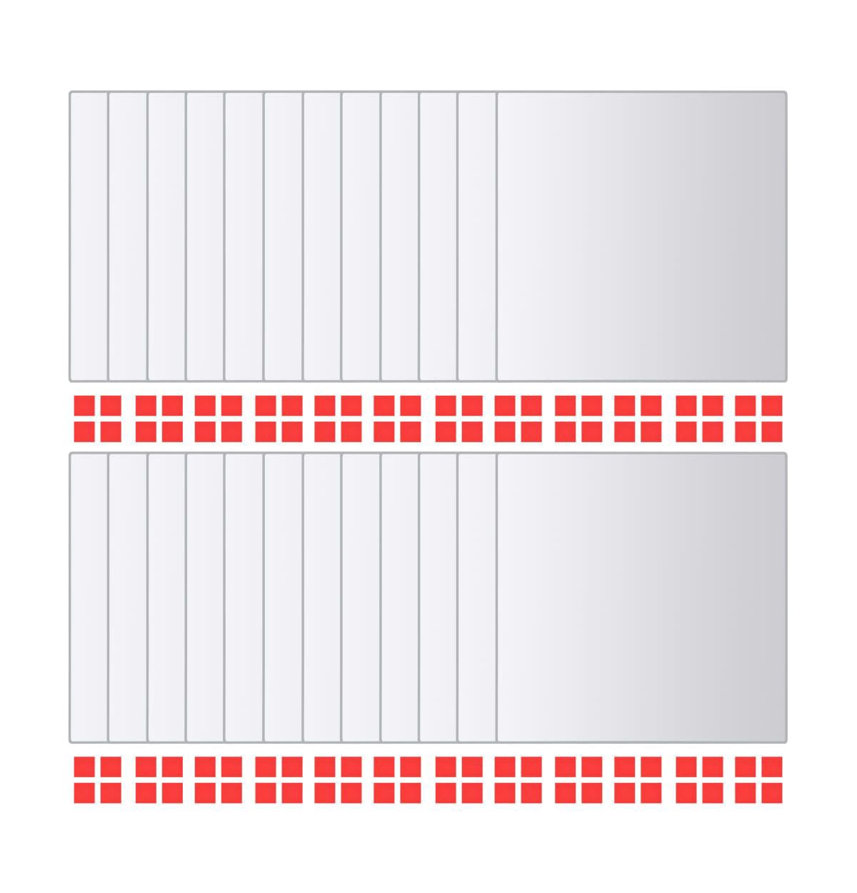 Click here for vidaXL 24 pcs Mirror Tiles Square Glass - Silver prices