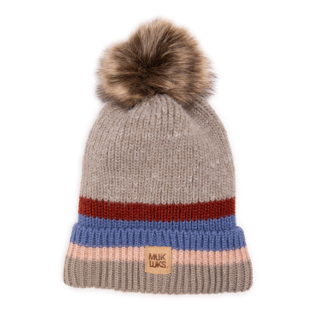Click here for Muk Luks Womens Eyelash Mix Ribbed Hat - Driftwood... prices
