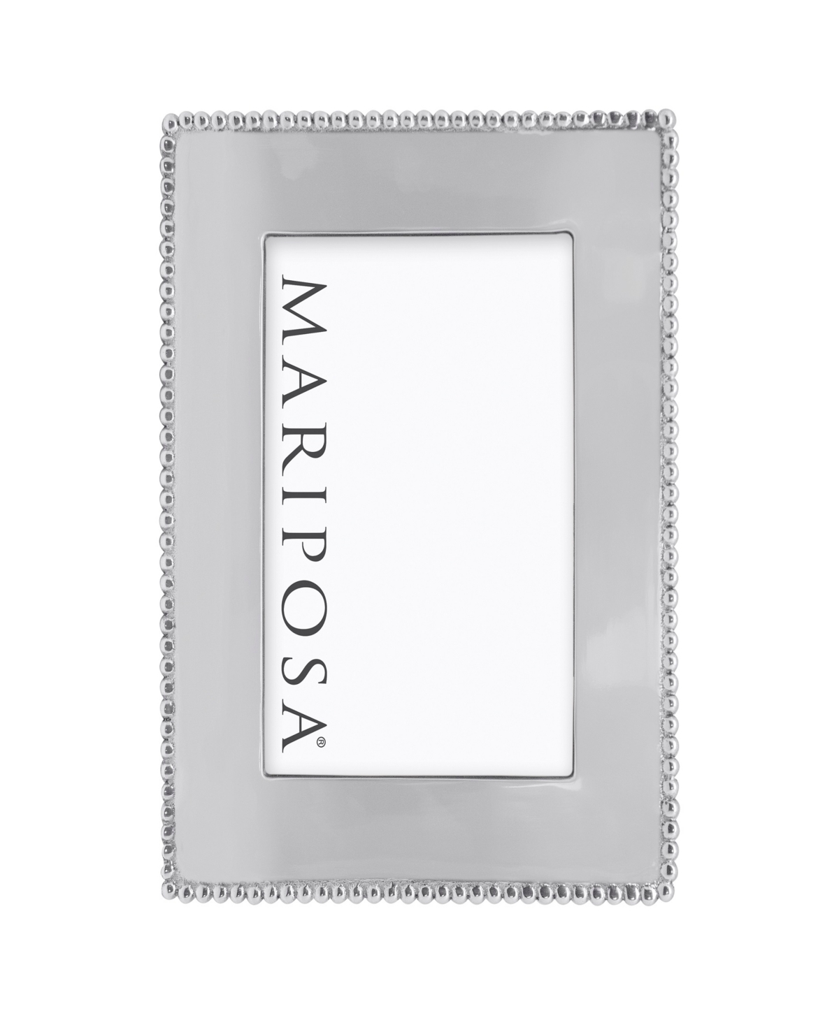 Click here for Mariposa Beaded Wide Frame  5x7 - Silver prices