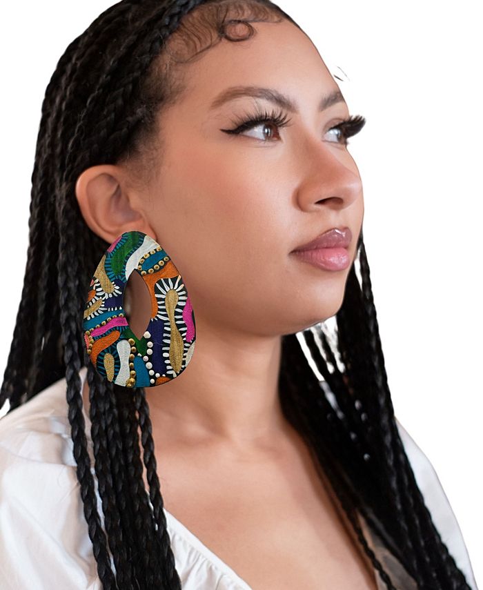 Swanky Designs Hand Painted Organic Stud - Macy's