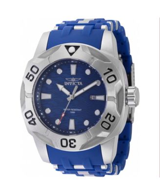 Invicta Men's 44115 Sea Spider Quartz 3 Hand Blue Dial Watch - Macy's