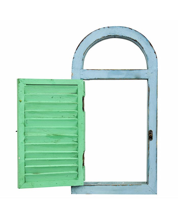 Slickblue Vintage Window Shutter Mirror Rustic Wall Decor for Classic ...